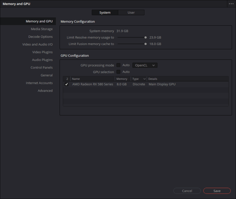 DaVinci Resolve + AMD RX580 Fix Guide (OpenCL not registered) – Peter Mosier